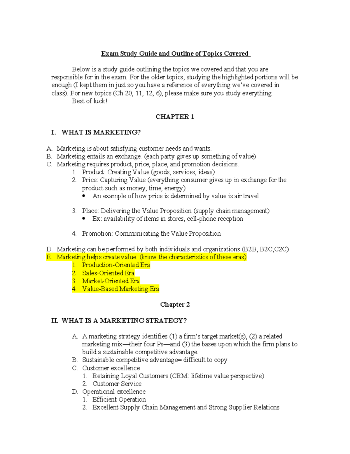 Final Exam Study Guide (Ch6 Updated) (2) - Exam Study Guide and Outline ...