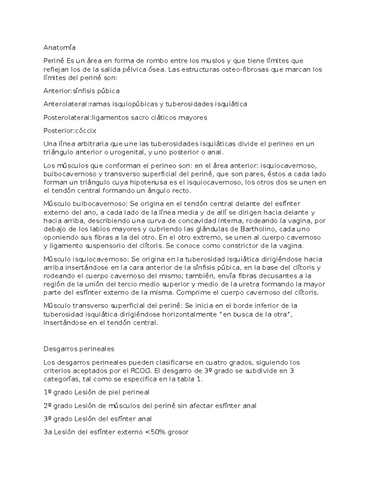 Episio - Desgarros perineales Los desgarros perineales pueden ...