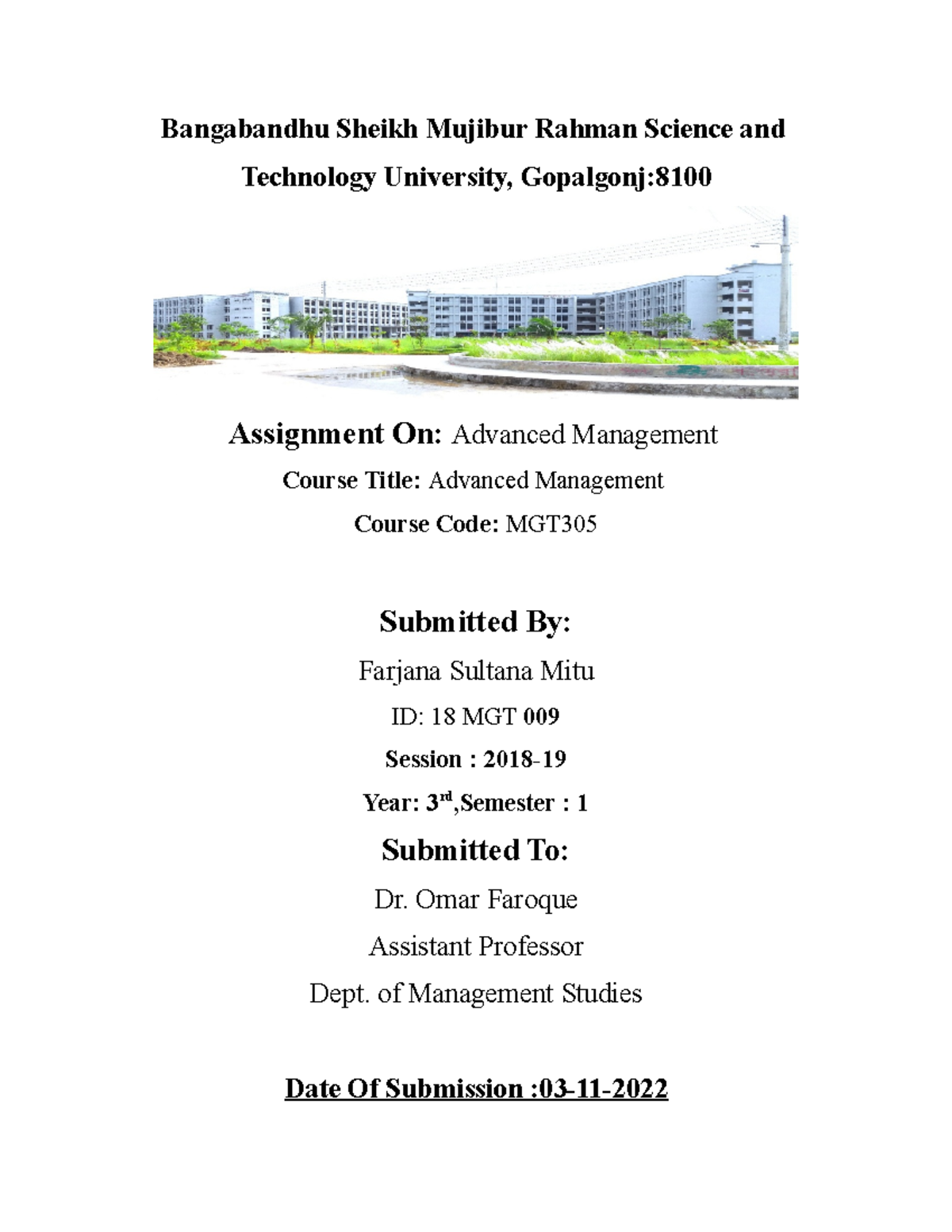 1667452798145 Mitu Assignment - Bangabandhu Sheikh Mujibur Rahman ...