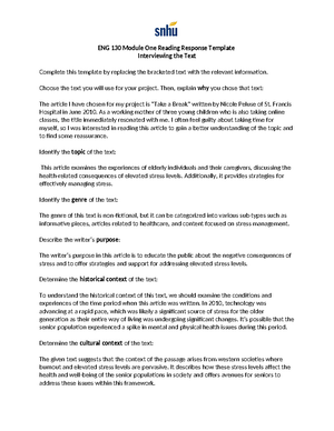 HUM 102 Module Four Project Draft Template - HUM 102 Module Four ...
