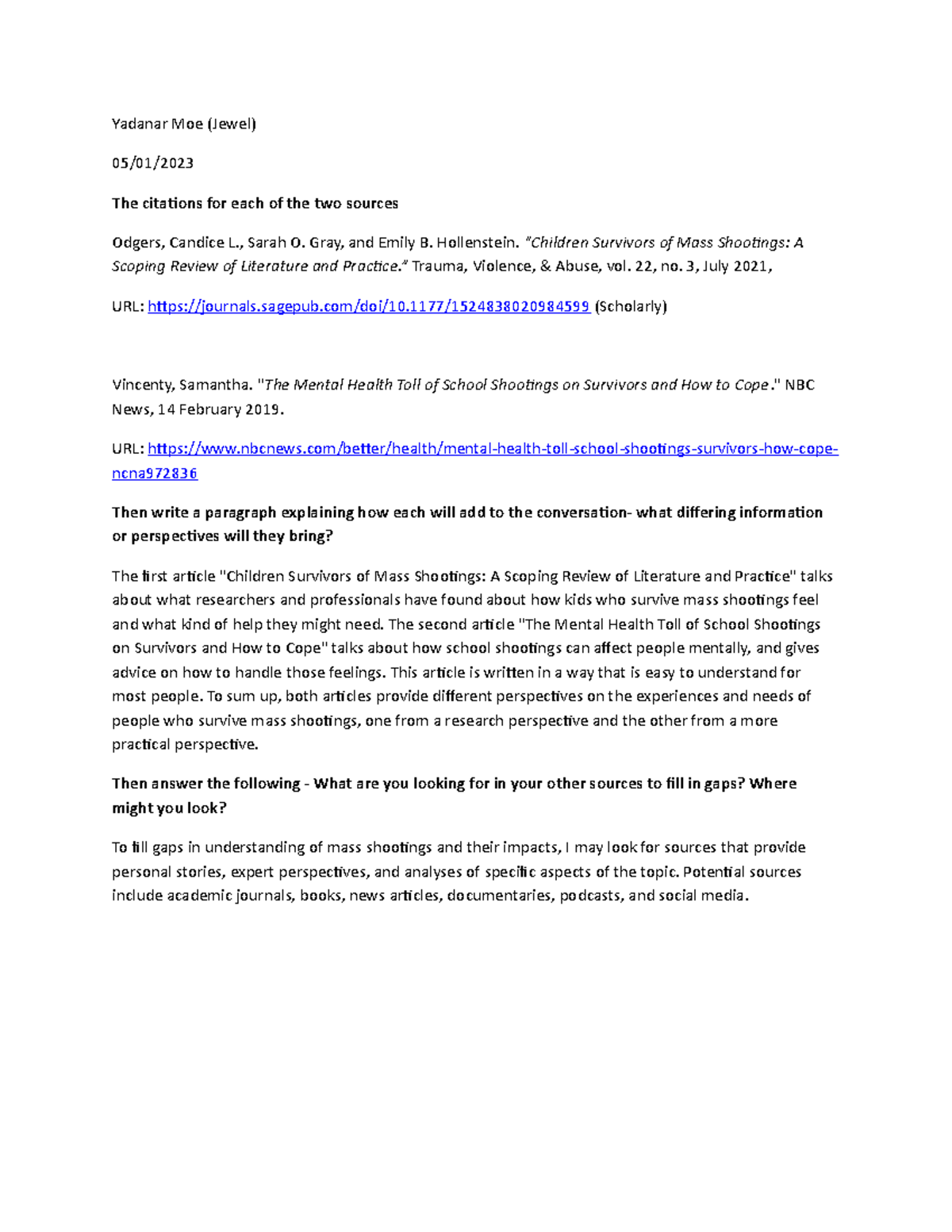 initial sources worksheet (Updated) - Yadanar Moe (Jewel) 05/01/ The ...
