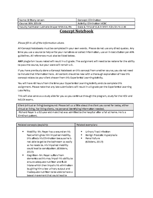 Development concept notebook - Name: Brittany Jensen Concept ...