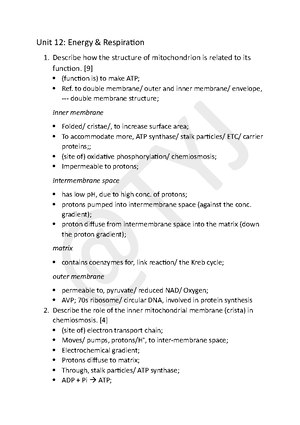 A2 Biology Definitions- CIE A-Level - Allele A different form of a gene ...