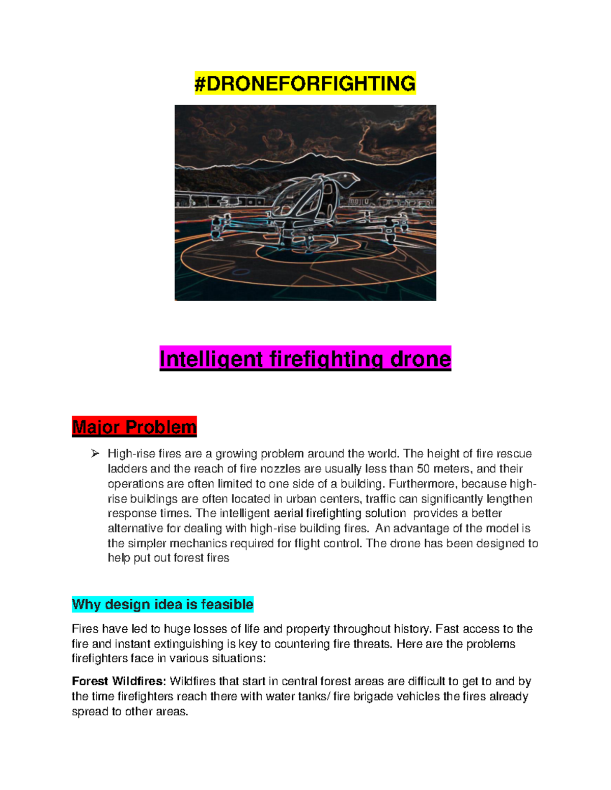 Droneforfighting-converted - #DRONEFORFIGHTING Intelligent firefighting ...