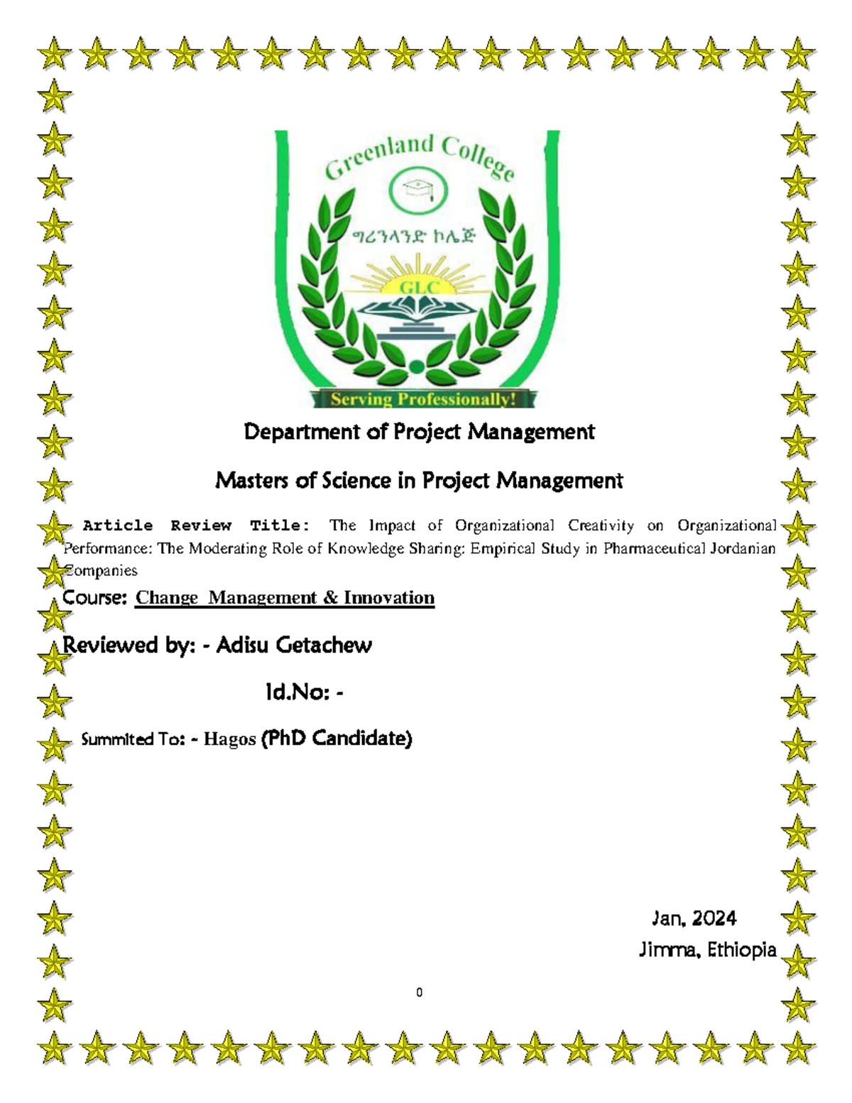 project management - Department of Project Management Masters of ...