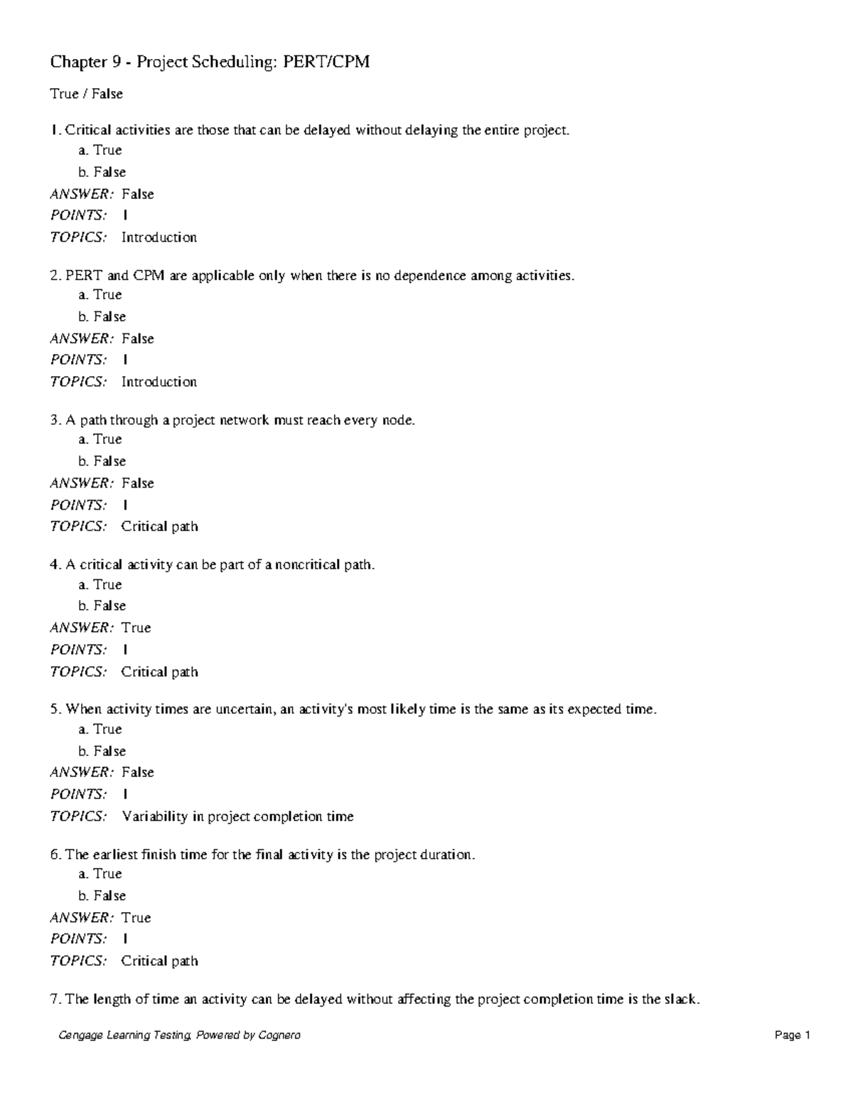 Ilovepdf merged - this is for the solution only - True / False 1 ...