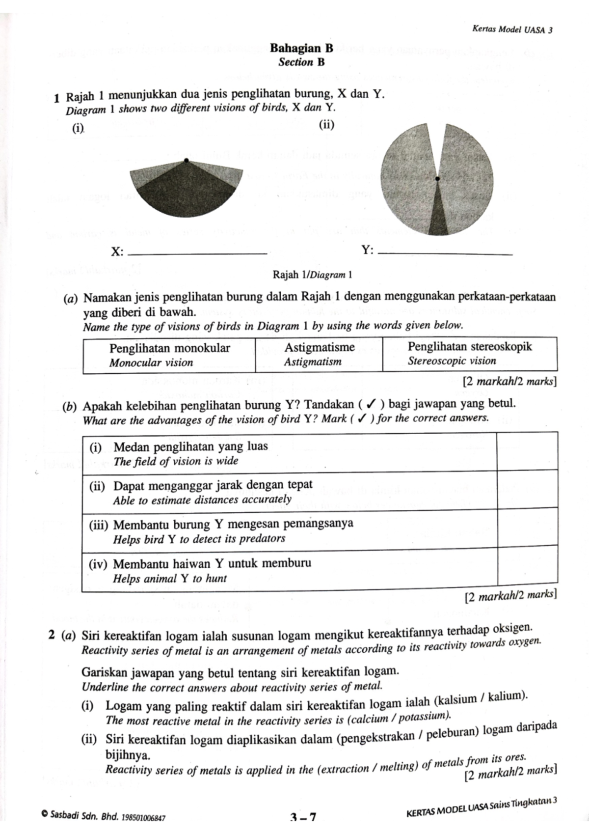 helloiahananamamamama - Kertas Model UASA 3 Bahagian B Section B 1 ...