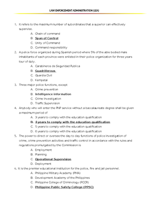 QUIZ ON LEA - A key to learn - QUIZ ON LEA TYPES OF LEADERS AND THEIR ...