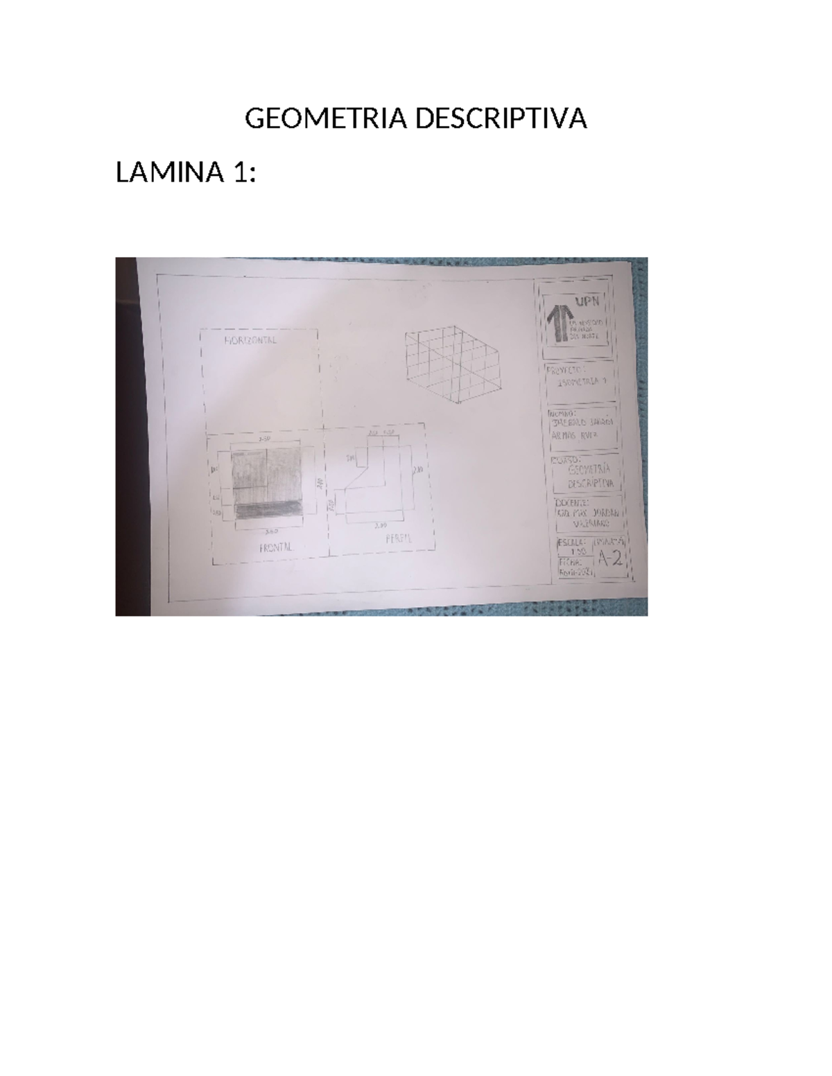 Geometria Descriptiva- Jheral- Armas-RUIZ - GEOMETRIA DESCRIPTIVA ...
