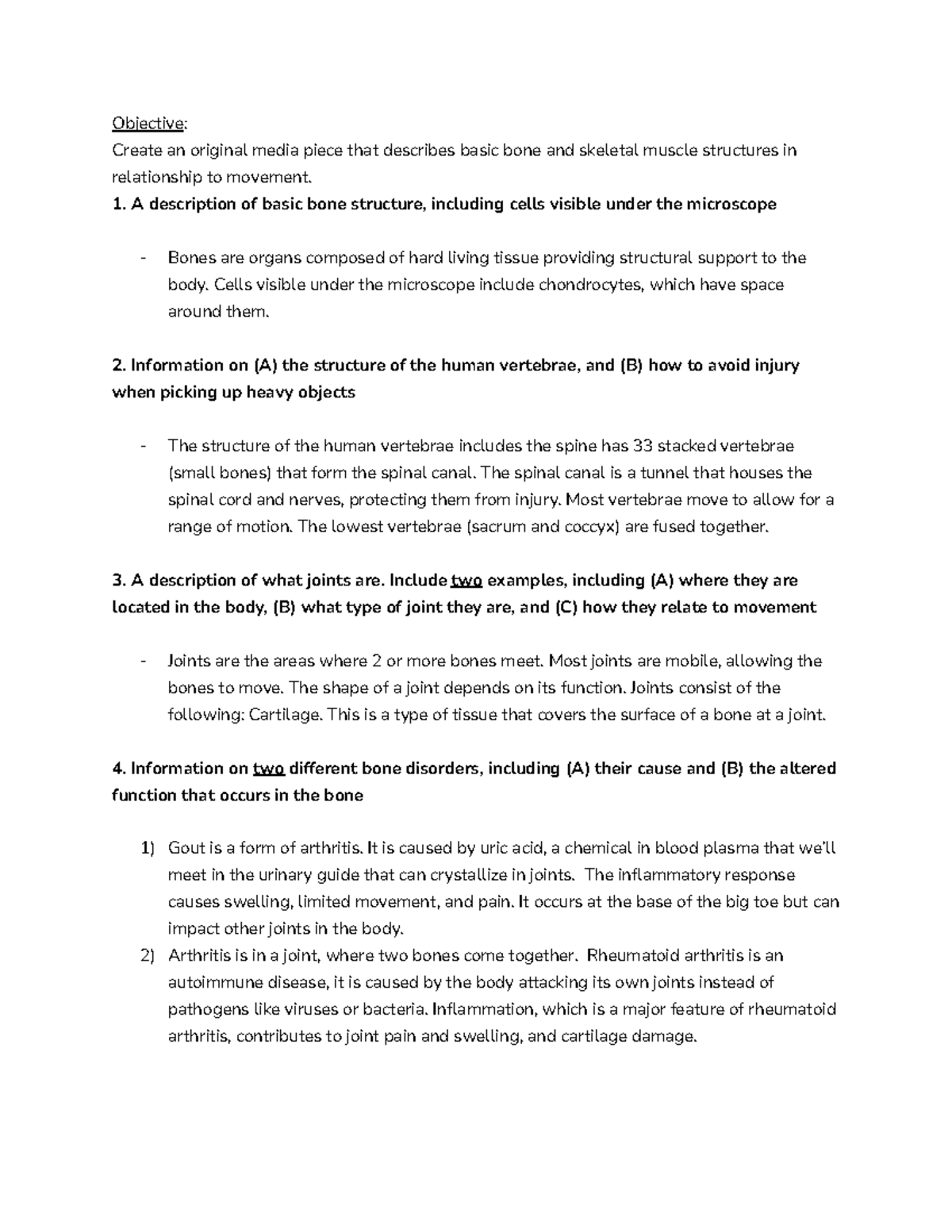 Movement Media Piece - Objective: Create an original media piece that ...