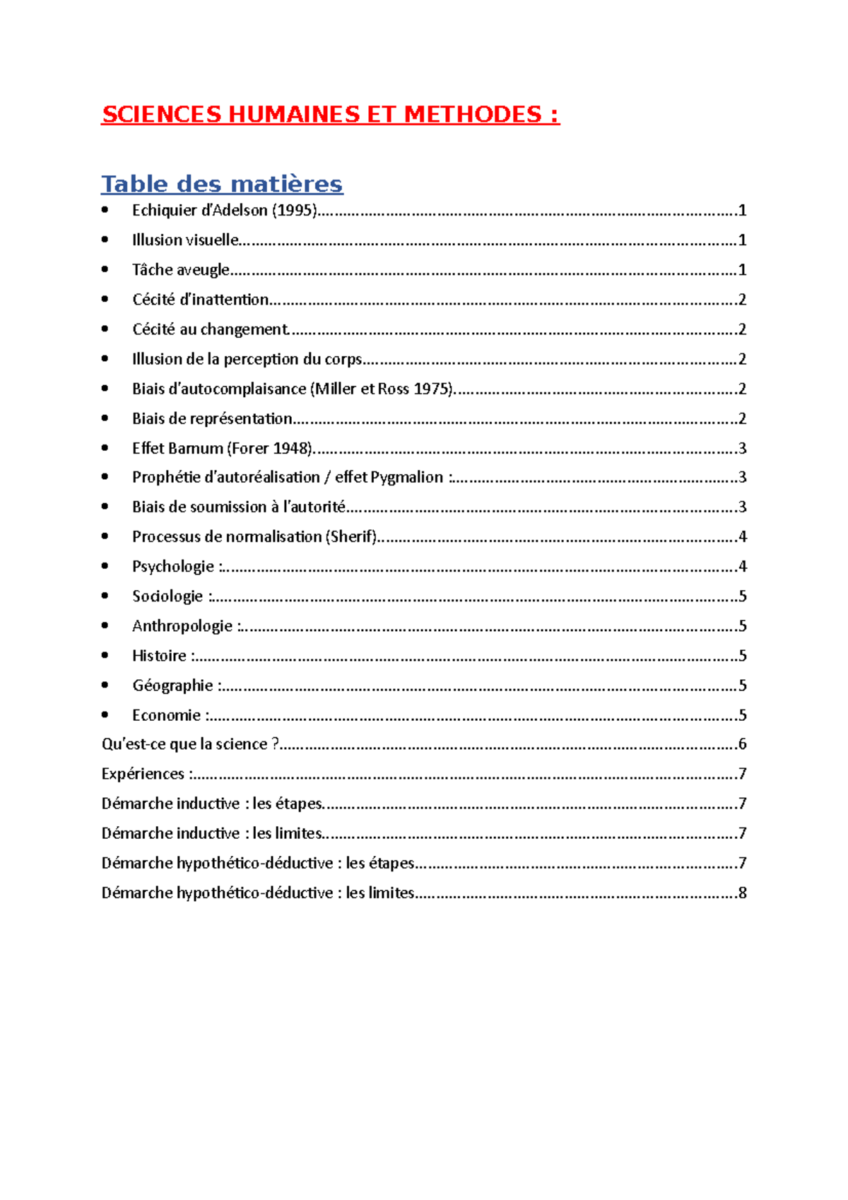 Sciences humaines et méthodes - SCIENCES HUMAINES ET METHODES ...