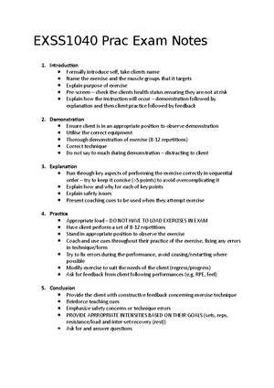 EXSS1040 - Intro to Strength & Conditioning - The Strength ...