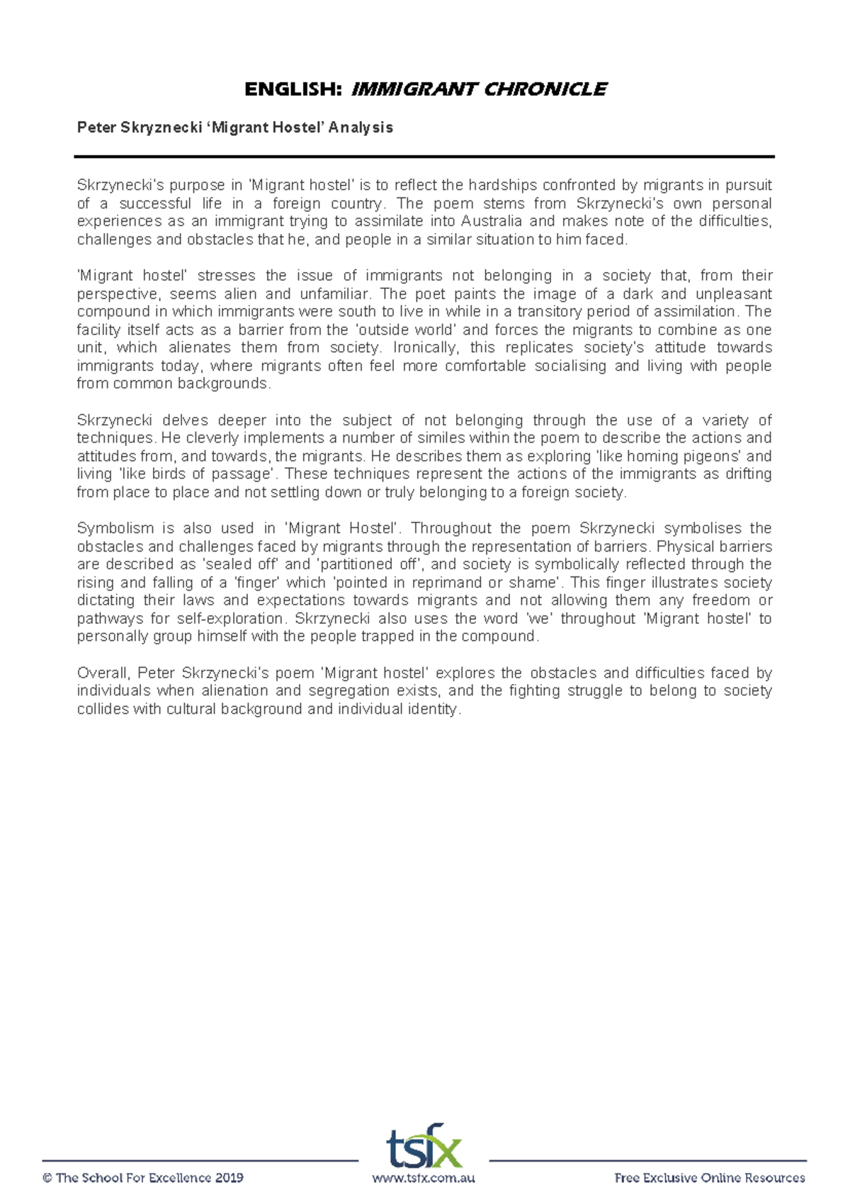 Migrant hostel - ENGLISH:IMMIGRANT CHRONICLE Peter Skryznecki ‘Migrant ...