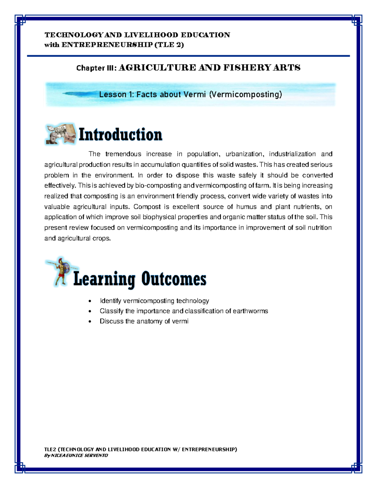 TLE2 Chapter 3 Lesson 1 - This is one of the important topic. I hope it ...