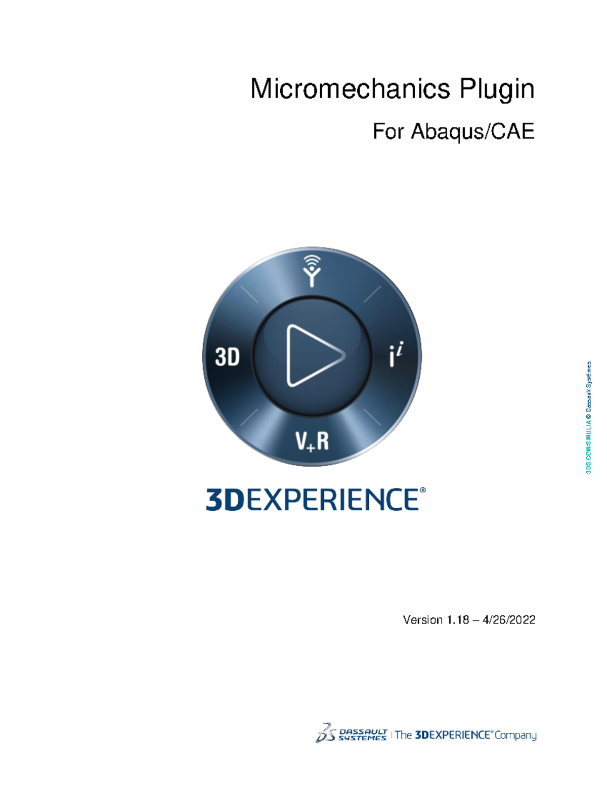 Micromechanics Plugin Manual v1 - Micromechanics Plugin For Abaqus/CAE Version 1. 18 – 4/26 ...