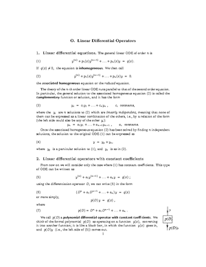 DE Module 1 (Definitions and Terminology) Acquire - Differential Equations - Studocu