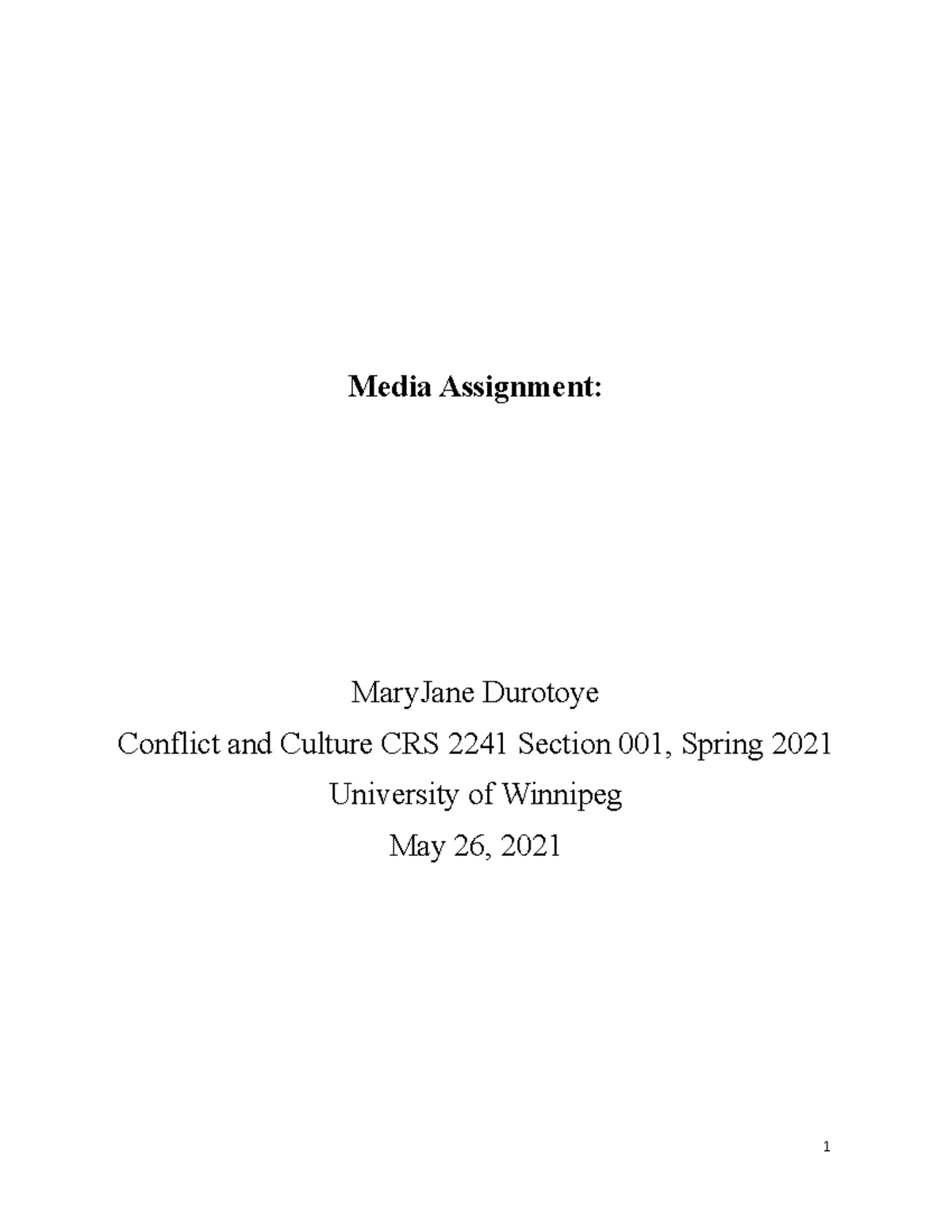 Media Assignment- The media example used is my big fat wedding - Media ...