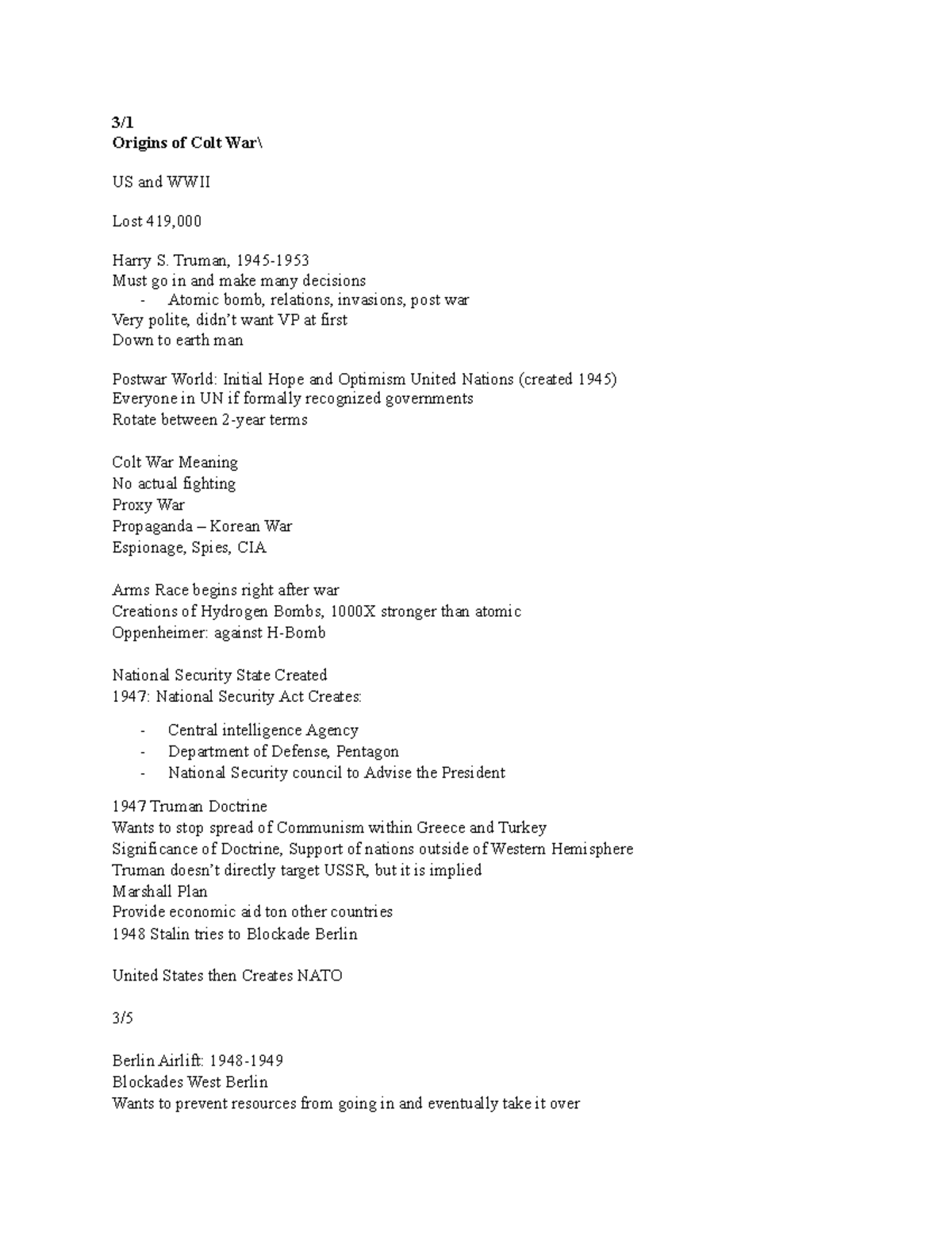 Chapter 23 Notes - Give me Liberty sixth edition summary - 3/ Origins ...