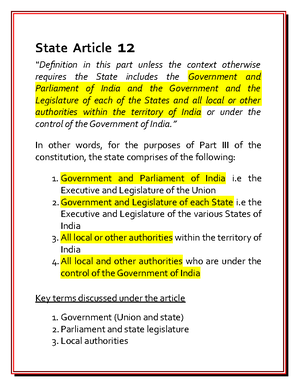 Article 29 and 30 of the Constitution of India - Article 29 and 30 of ...