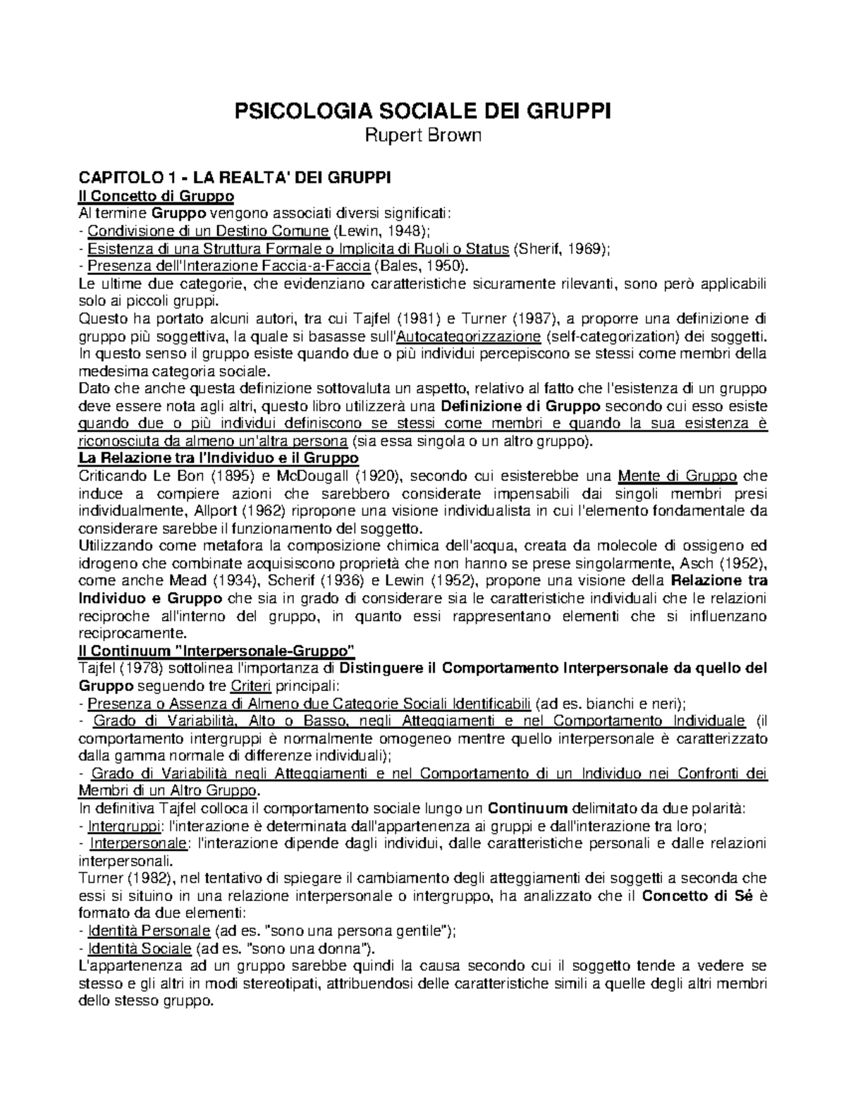 Psicologia-sociale-dei-gruppi rupert brown - PSICOLOGIA SOCIALE DEI ...