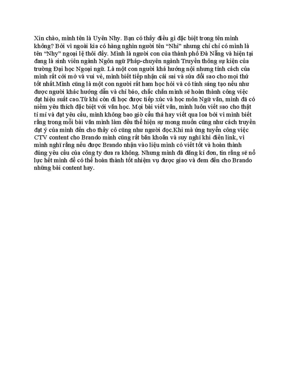 Xin chào - nmmmmmmmmmmmmmm - Xin chào, mình tên là Uyên Nhy. Bạn có ...