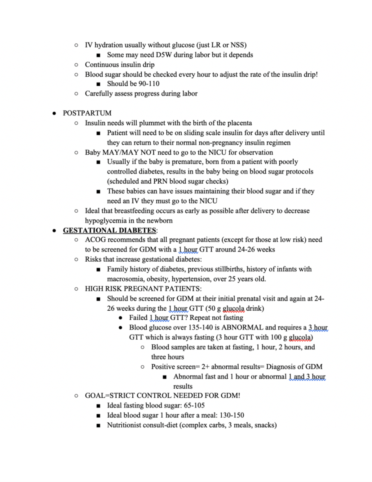 Gestational diabetes notes page 6 - NURS 326 - Studocu