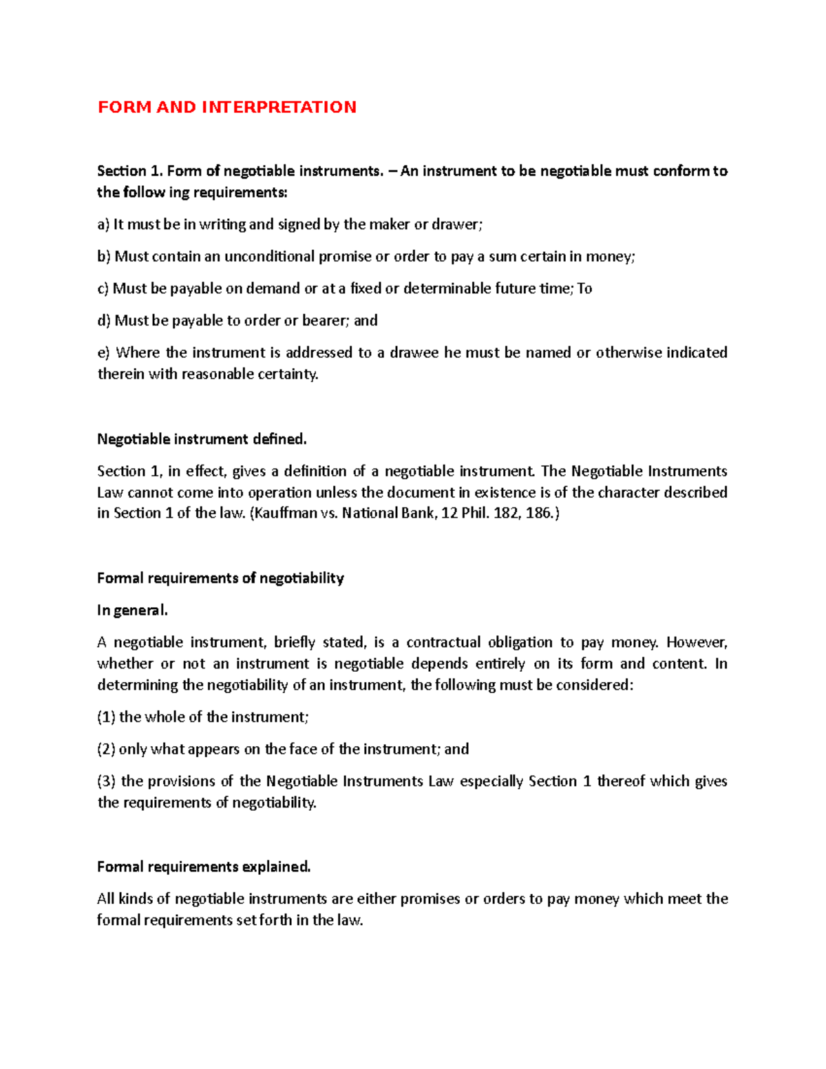FORM AND Interpretation - FORM AND INTERPRETATION Section 1. Form of ...