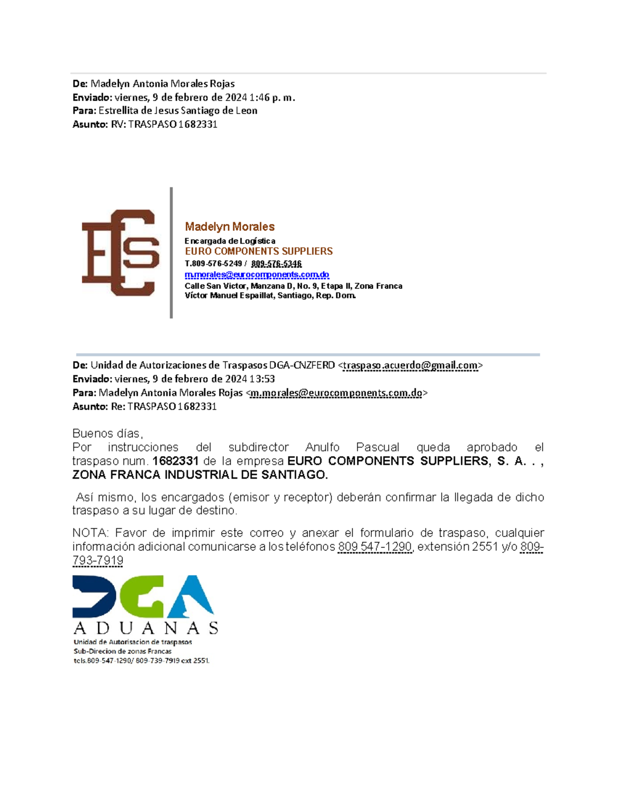 Ddddddd - ddffff - De: Madelyn Antonia Morales Rojas Enviado: viernes ...