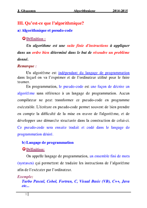 Exercices corrigés en langage C - Exercice 1: Les Namespaces 1) Ecrivez un programme C++ qui ...