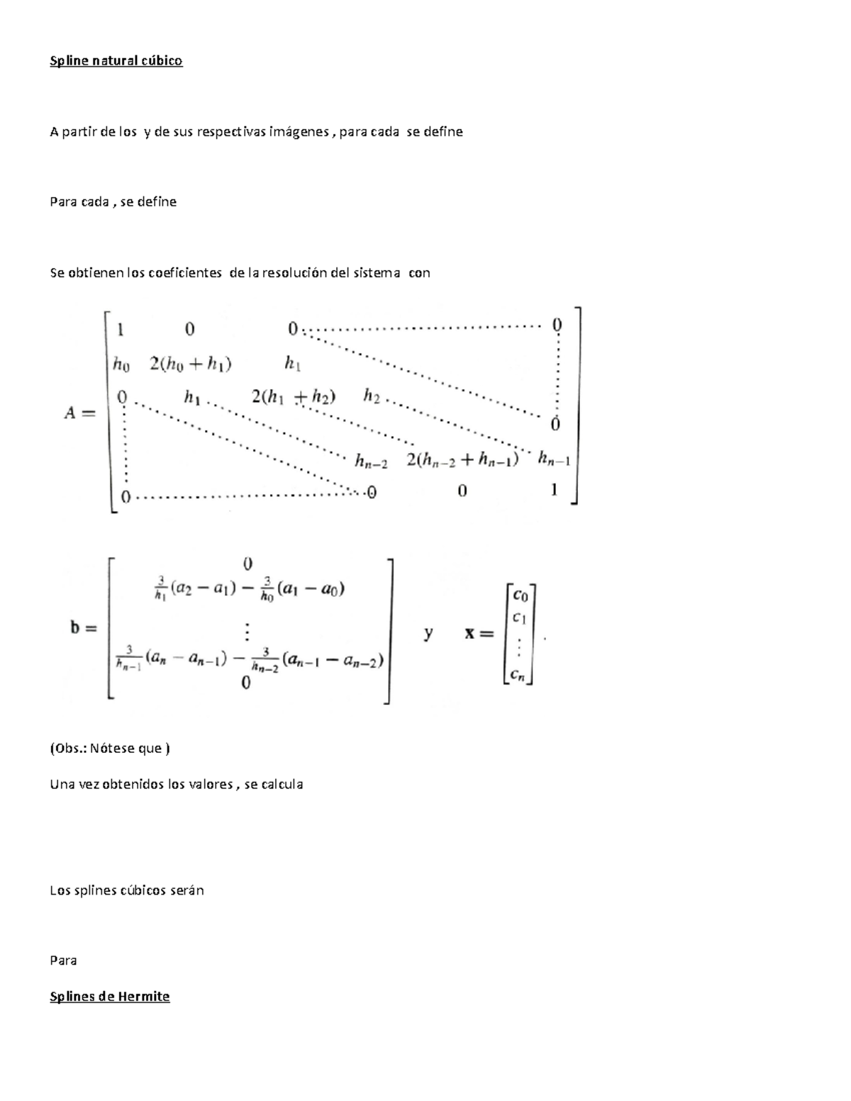 Interpolación - Cálculo Numérico - Práctica - Splines 2021 con ejemplo ...