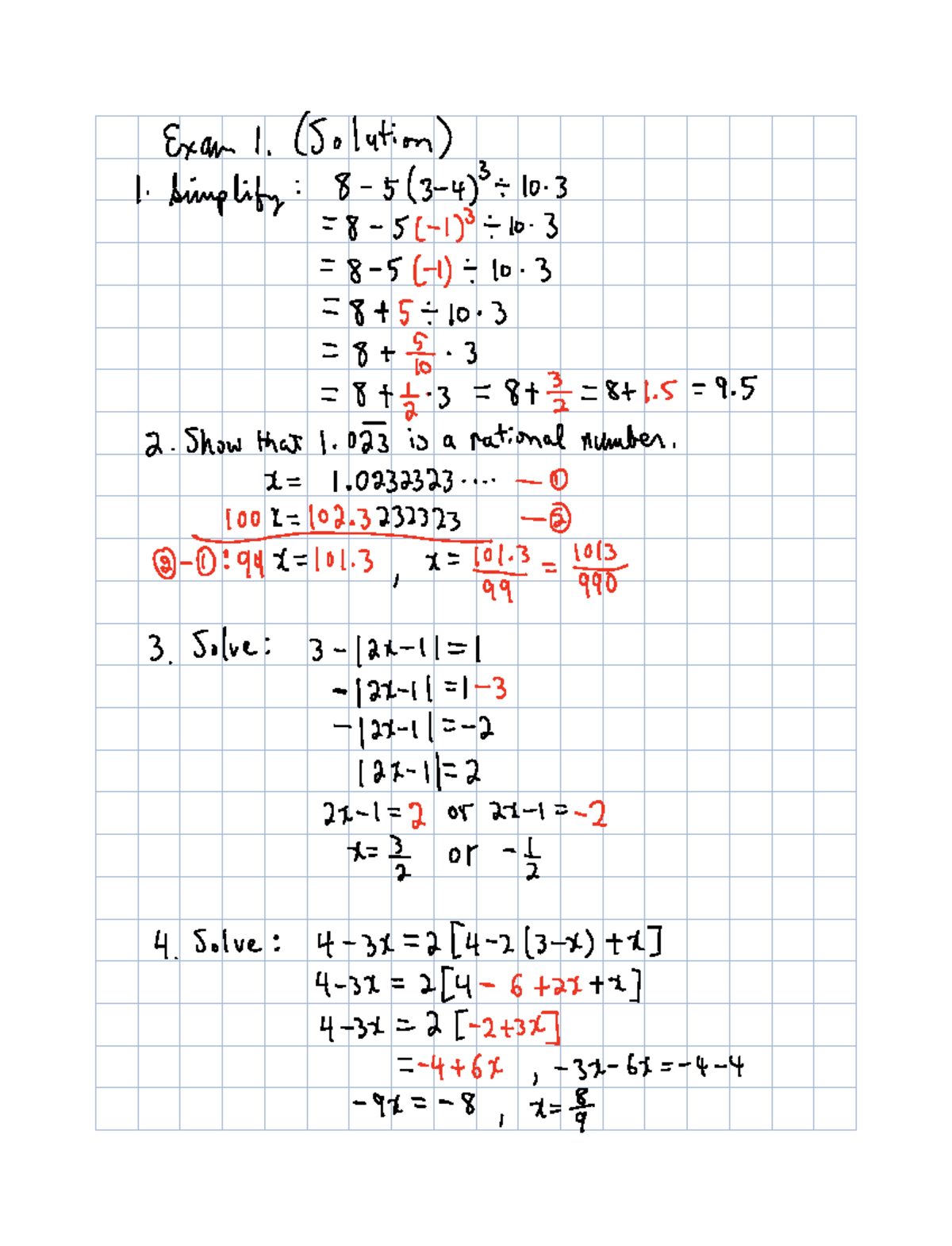 Math 115 FA22 Exam1(10-3-22) Solution - MATH 115 - Studocu