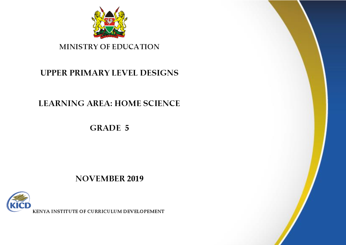 HOME- Science - MINISTRY OF EDUCATION UPPER PRIMARY LEVEL DESIGNS ...