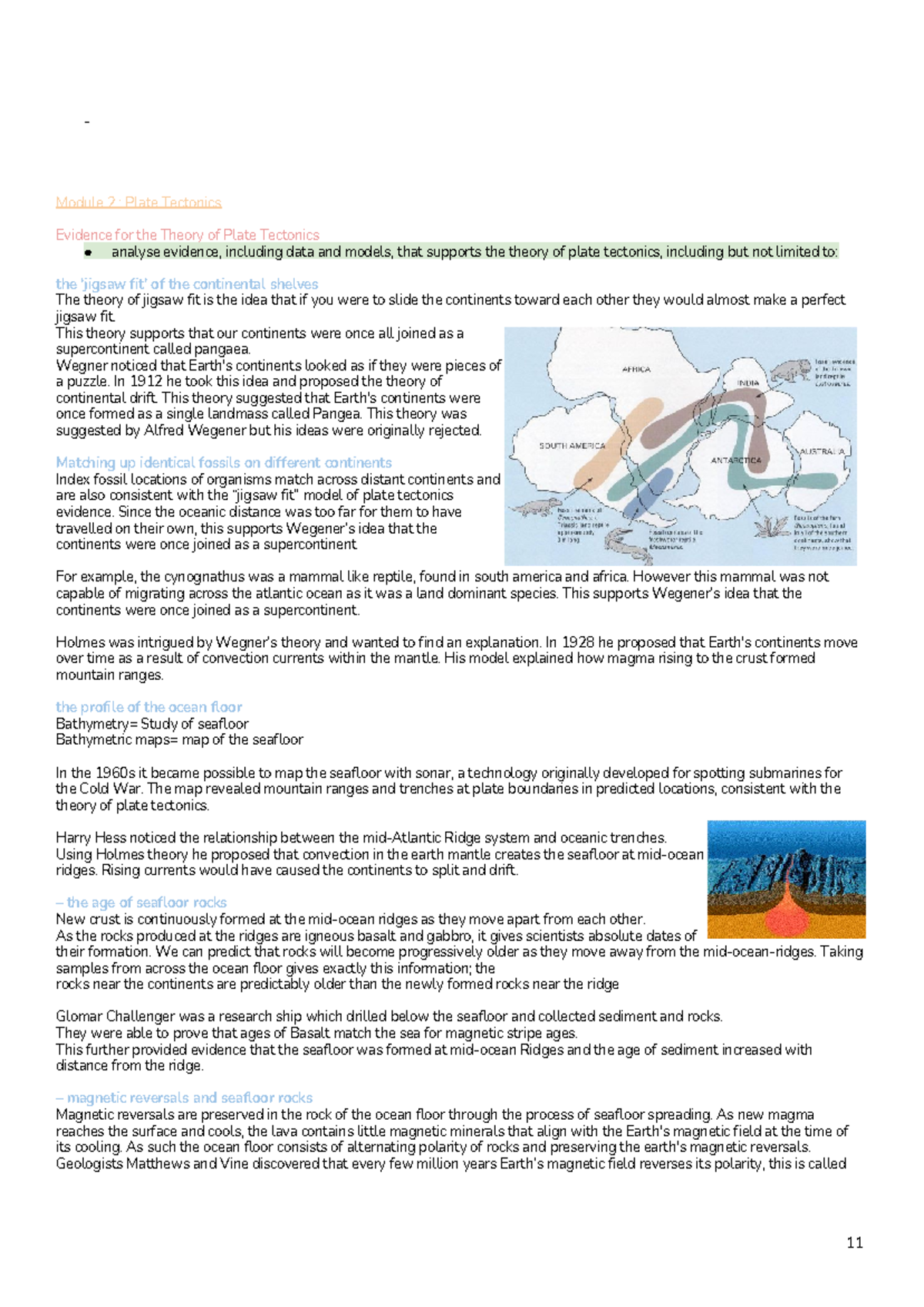 Earth-and-Environmental-Syllabus-Module 2 and 3 Notes- Module 2 : Plate ...