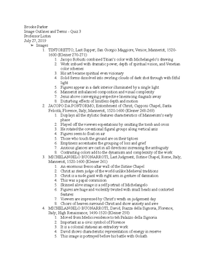 Quiz 2 - Class Assignments and course work - Brooke Parker Image ...