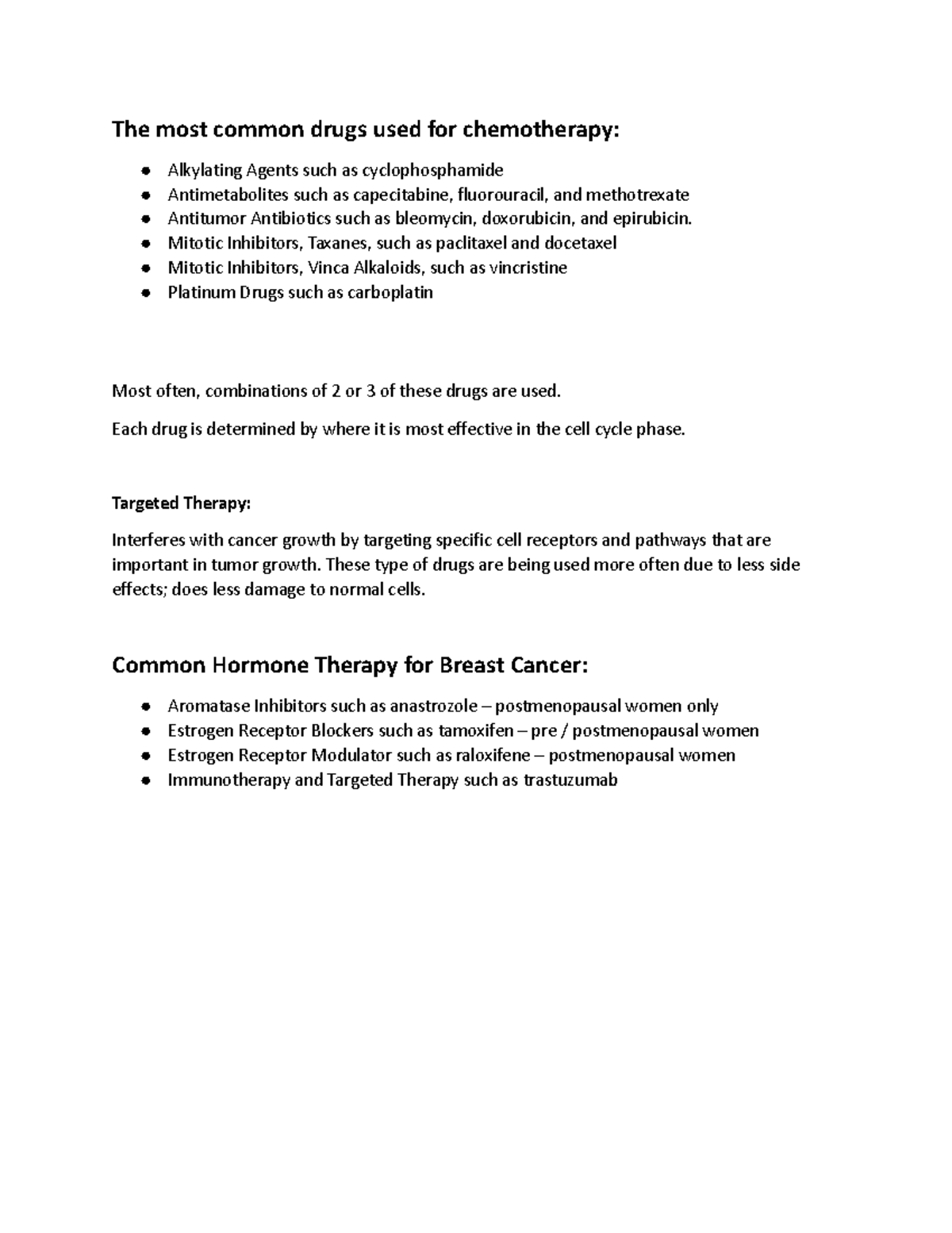 Cancer Medications to Know - The most common drugs used for ...