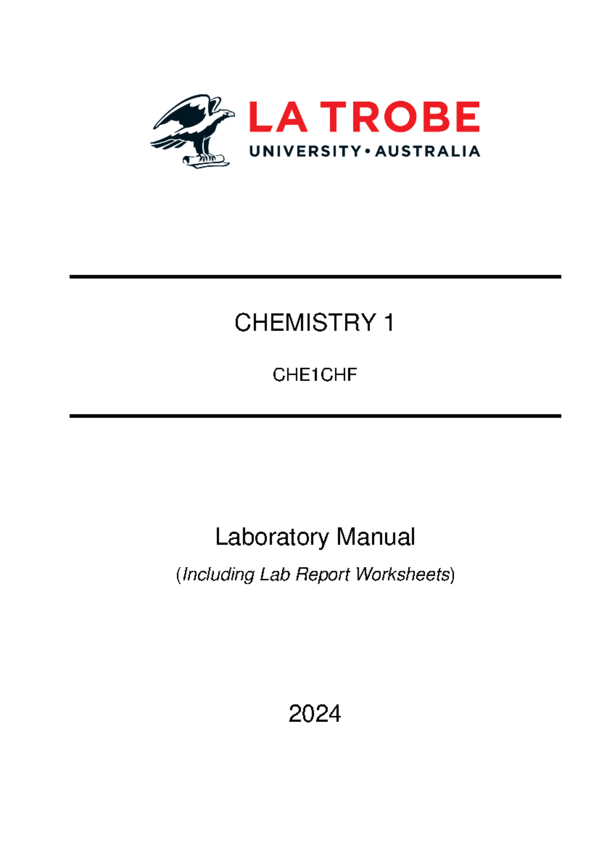 CHE1CHF labmanual w Reptbk 2024 v3(Master Copy)2024 - CHEMISTRY 1 ...