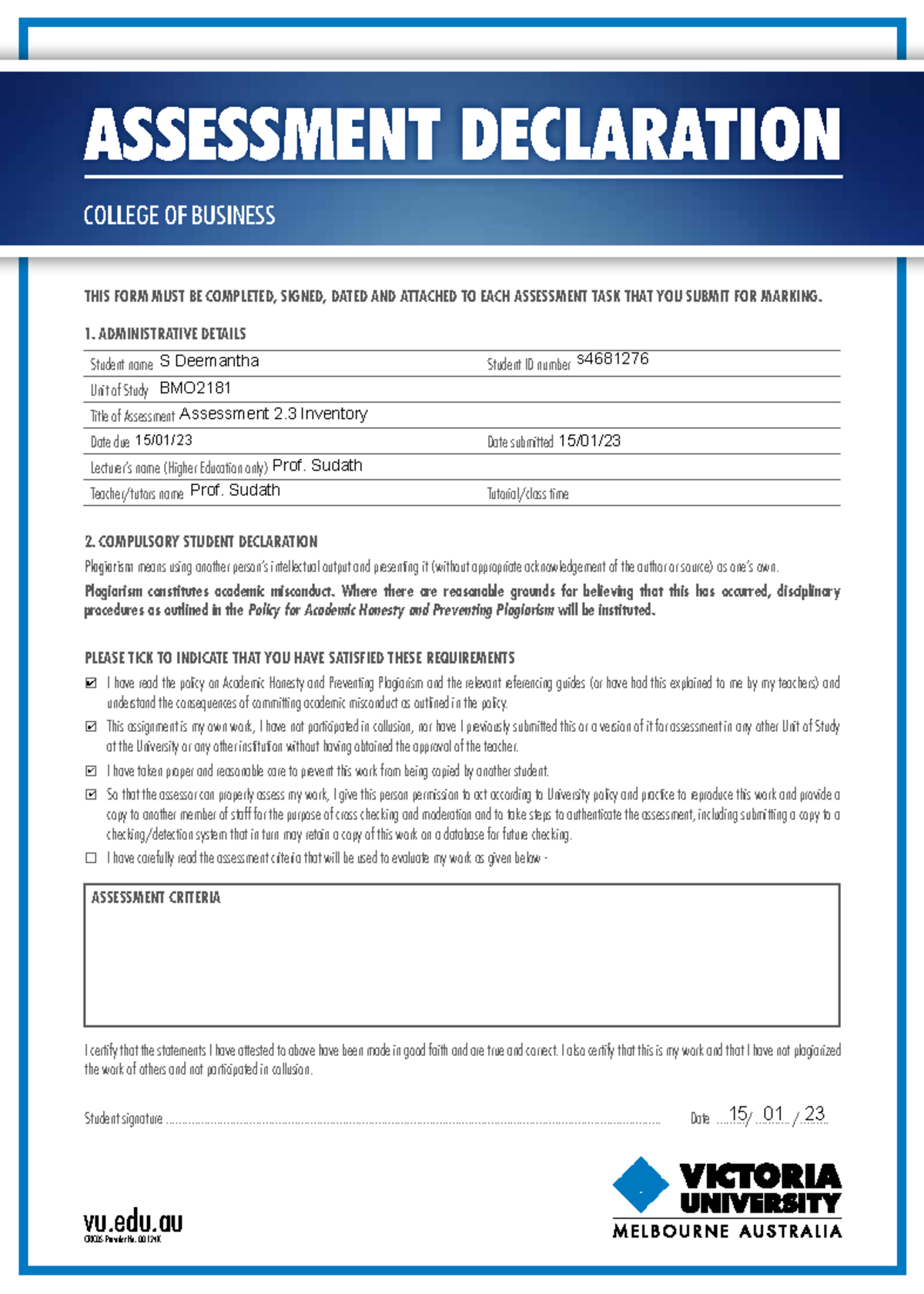 College-business-assignment-cover-sheet (1) 3 - THIS FORM MUST BE ...