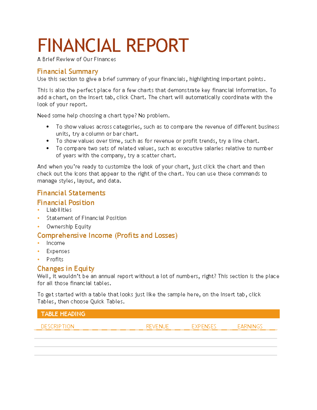 Word 2-2 - Word Essential Activity - FINANCIAL REPORT A Brief Review of ...