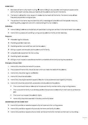 Ncm 113 - theories of CHN2 - Ncm 113 Community Health nursing II ...