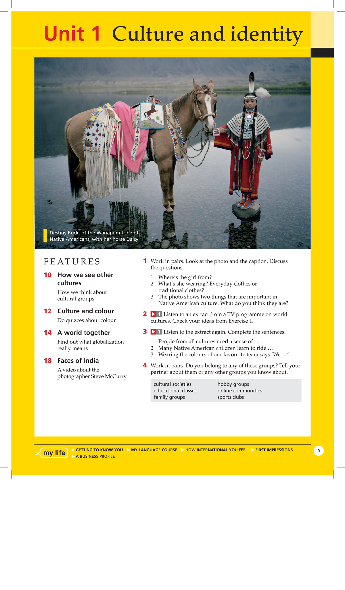 Life 2E Intermediate Student's Book Unit 1 - Caption GETTING TO KNOW ...