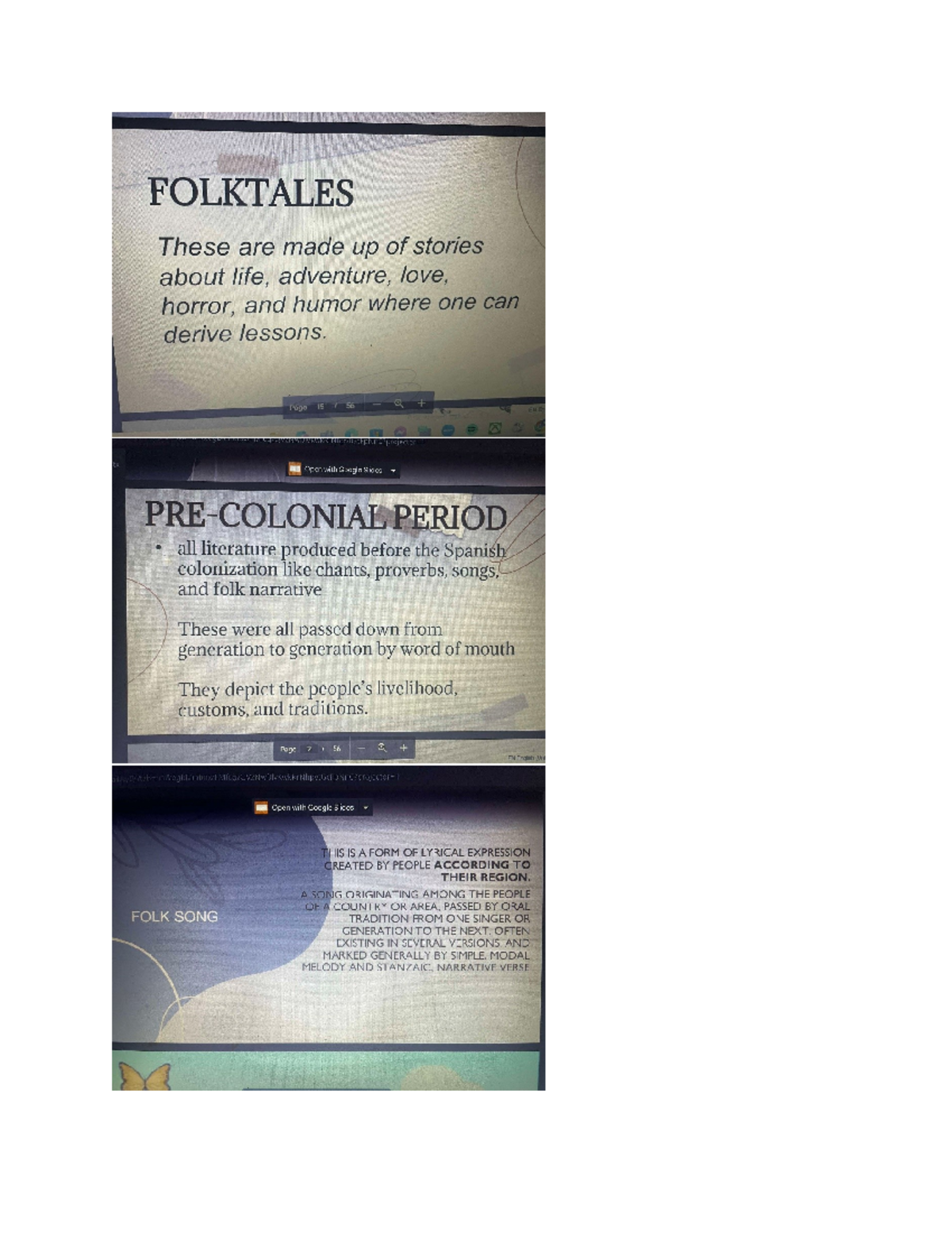 21 - real - FOLKTALES These are made up of stories about life ...