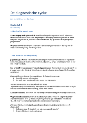 Overzicht instrumenten Diagnostiek - Overzicht Diagnostiek ...
