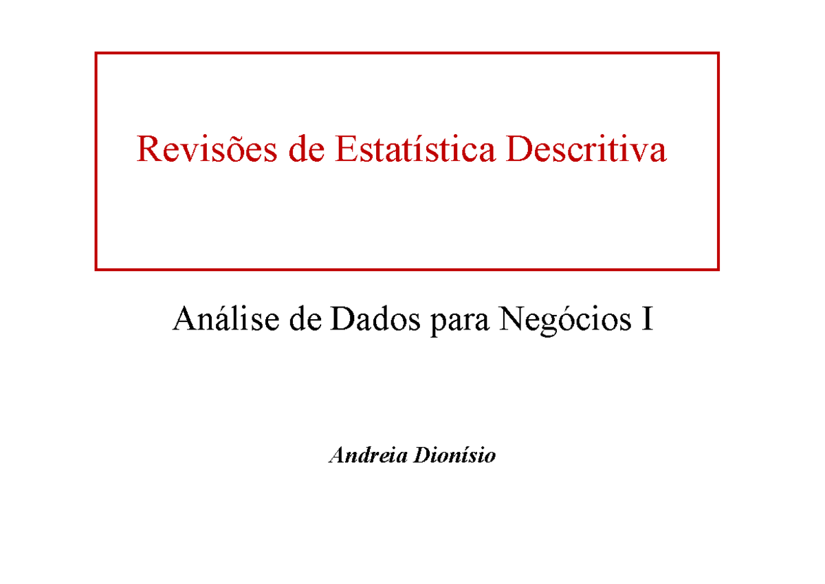 Materia excel - Resumos de apontamentos da cadeira de Análise de Dados para negócios - Revisões ...