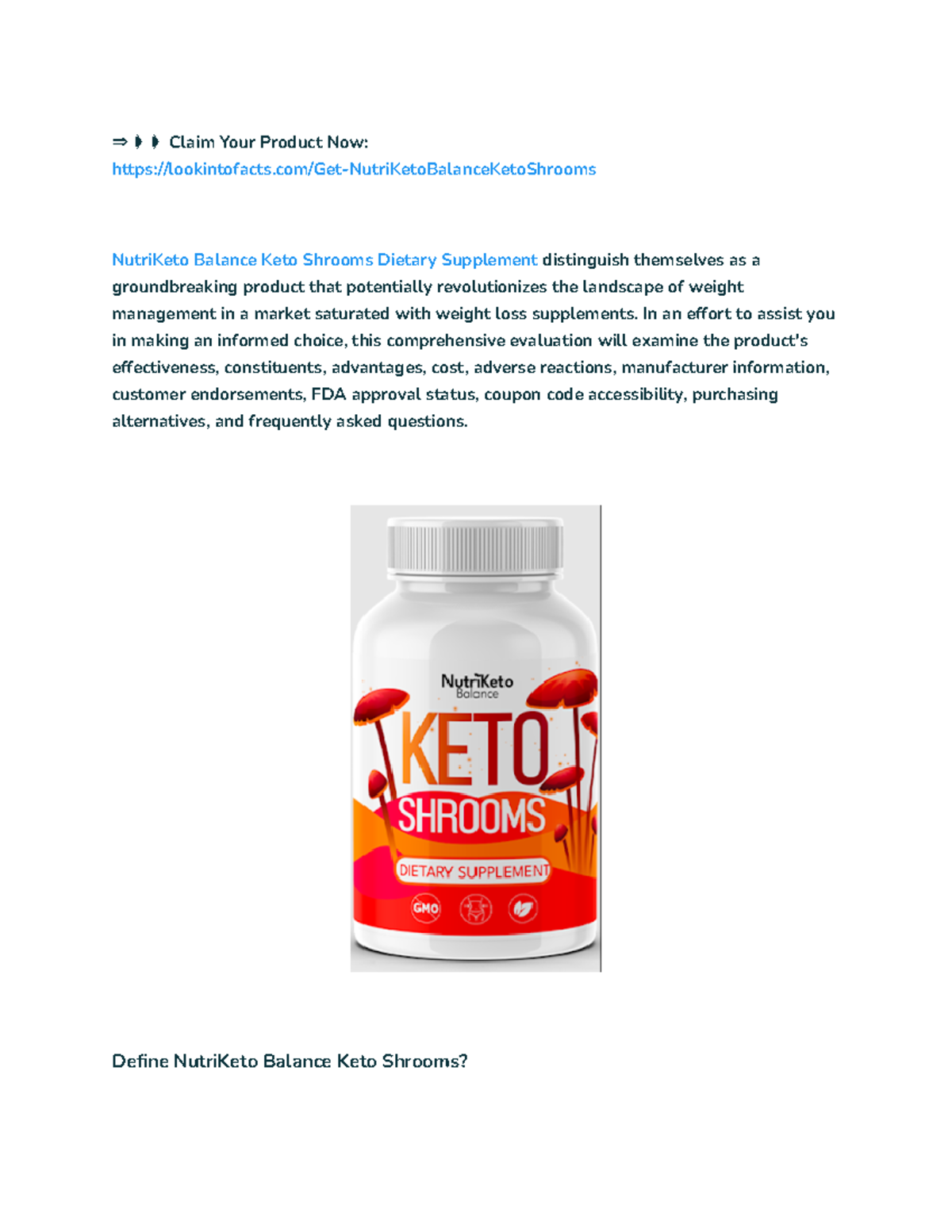 Nutri Keto Balance Keto Shrooms Best Keto Gummies In 2024 - ⇒ Claim ...