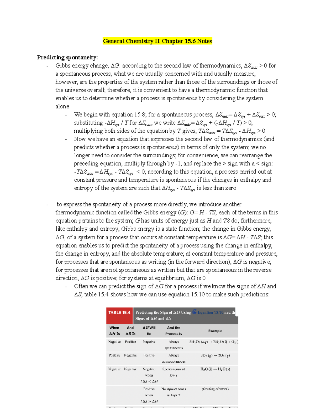 General Chemistry II Chapter 15.6 Notes - General Chemistry II Chapter ...