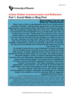 Eng110 v3 wk5 making writing decisions and reflection - ENG/110 v ...