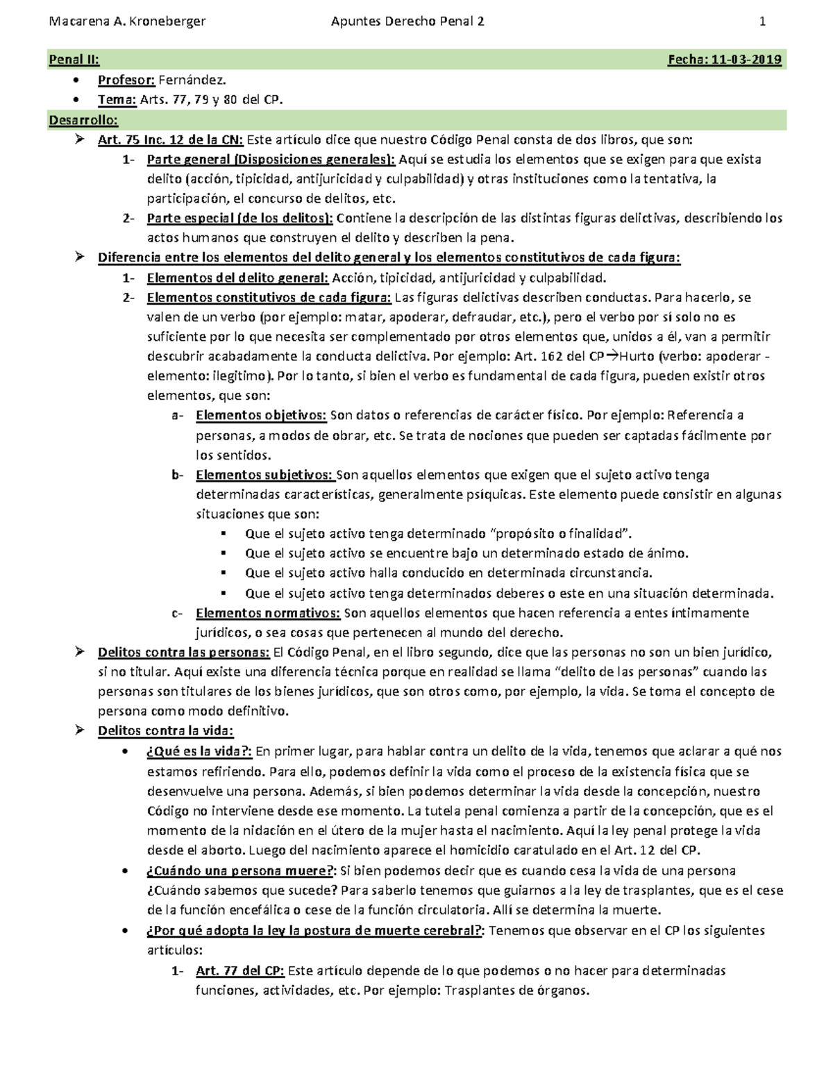 Penal-II-Segundo parcial - Warning: TT: undefined function: 32 Warning: TT: undefined function ...