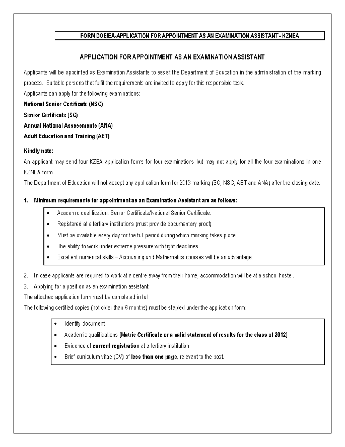 Kznea- Applicationforeas - FORM DOE/EA-APPLICATION FOR APPOINTMENT AS ...
