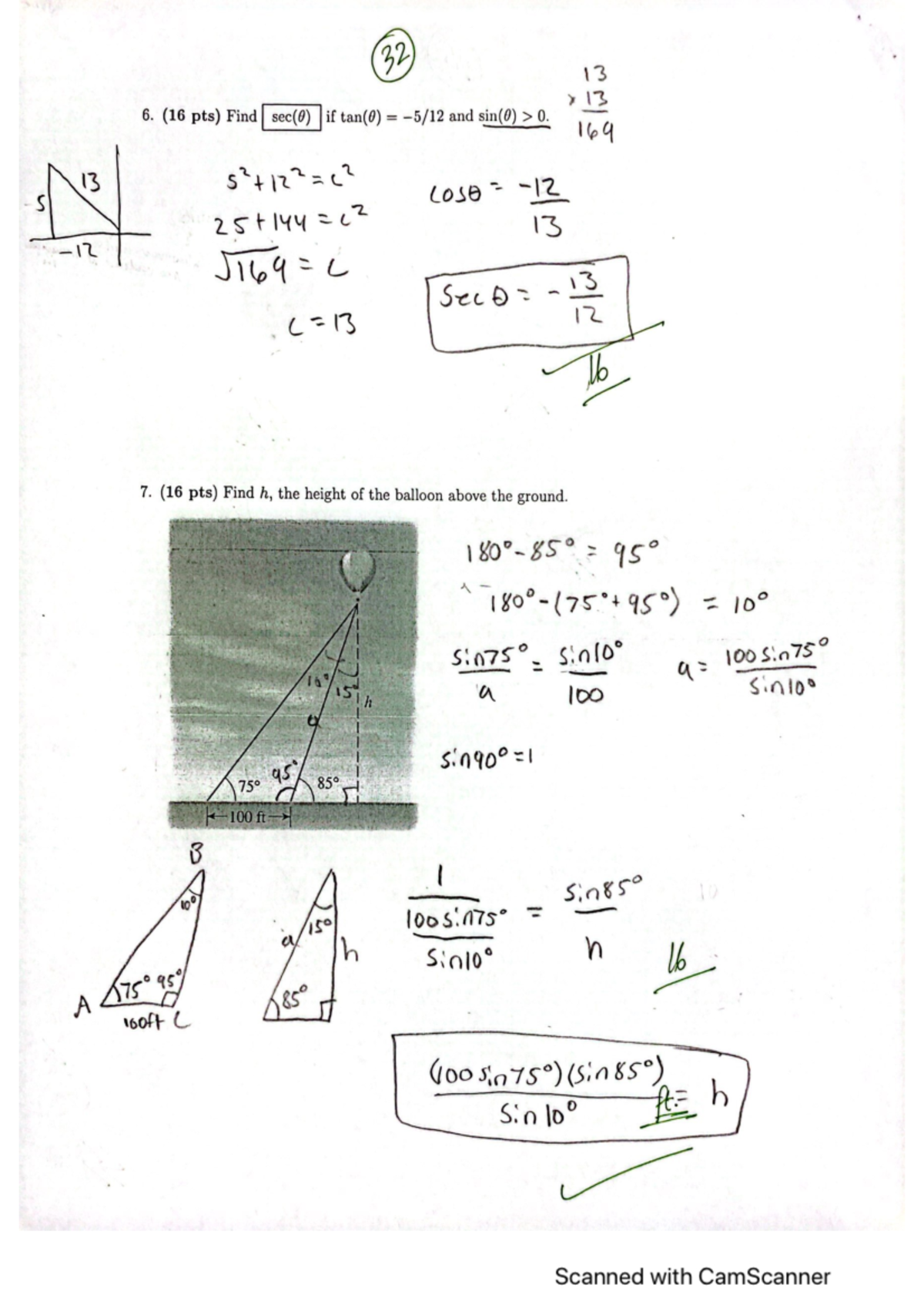Exam 2 - Exam 2 solutions - MTH 151 - Studocu