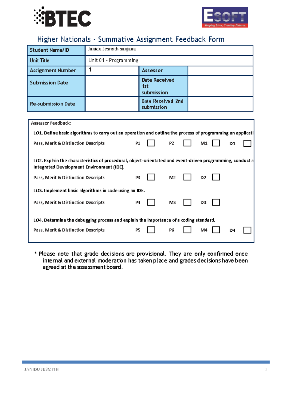 7048 1712772218517 Unit 01 Programming Assignment 2024 Higher Nationals Summative Assignment